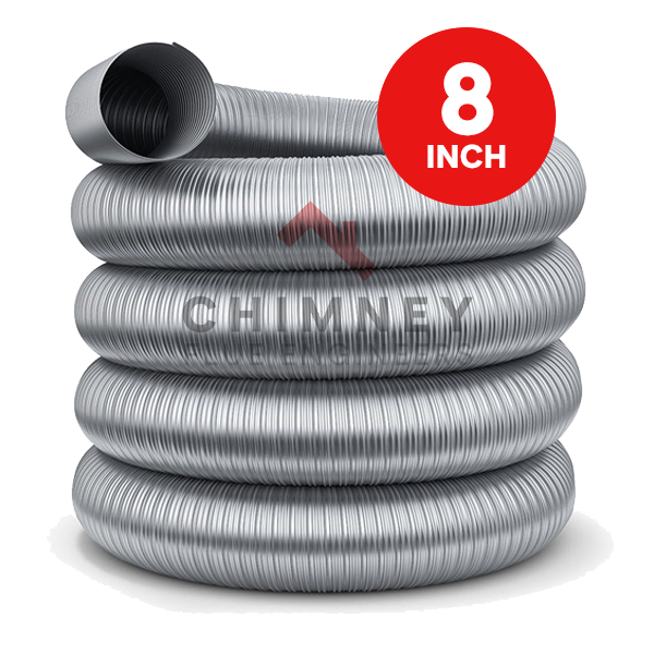 CFE Midflex 904L 8" Flexible Flue Liner - Chimney Flue and Exhaust ...